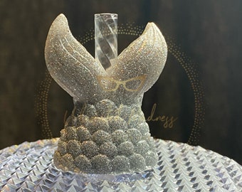 Mermaid Straw Topper - Etsy