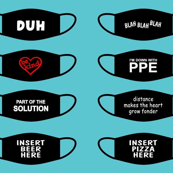 Funny Face Mask - Etsy