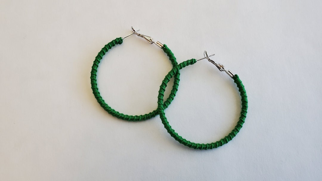 Friendship Earrings: Green - Etsy