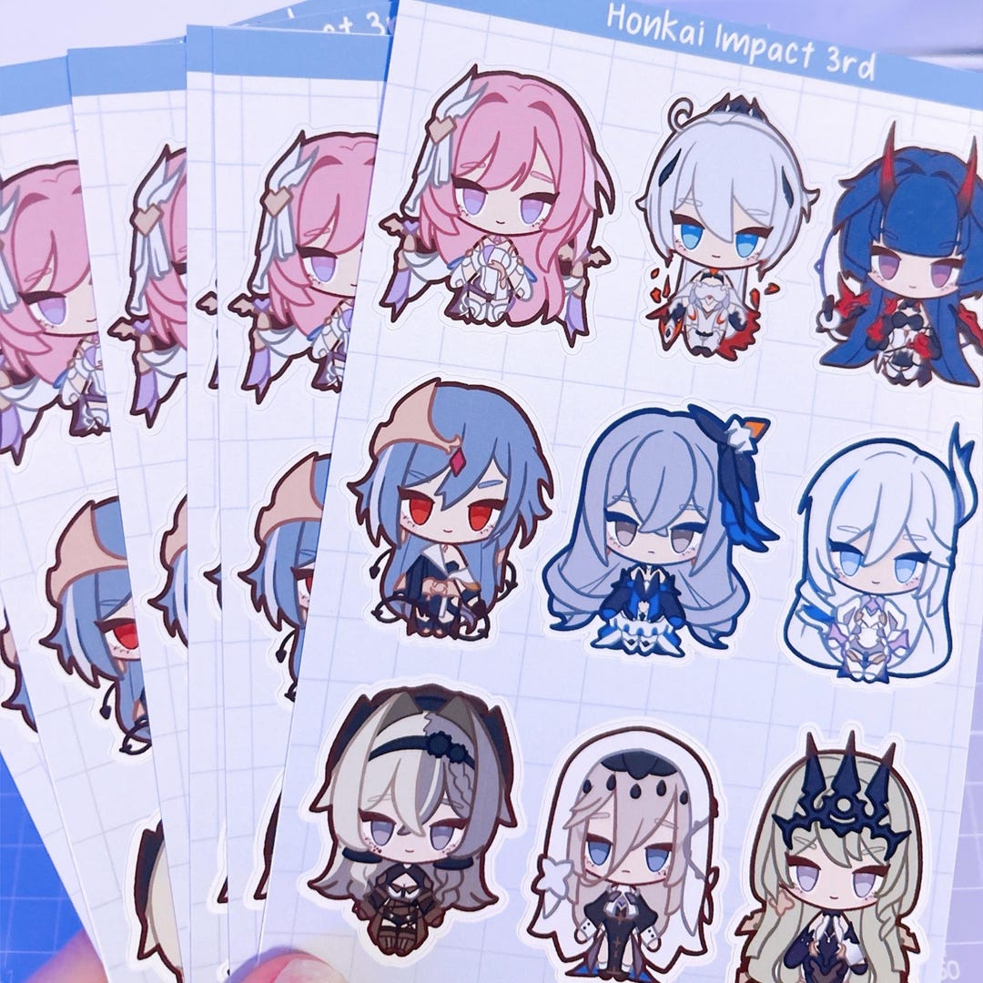 Honkai Impact 3rd // Stickersheets - Etsy
