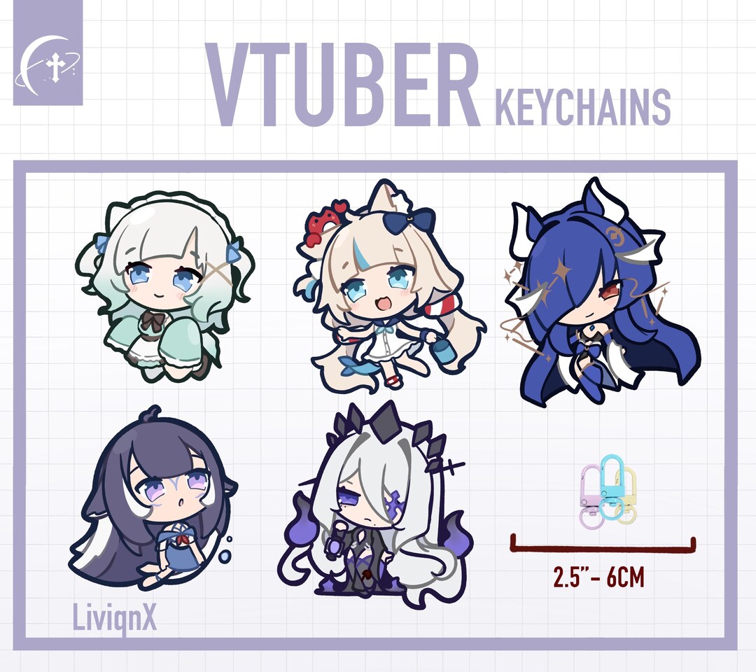 Vtuber // Keychains - Etsy