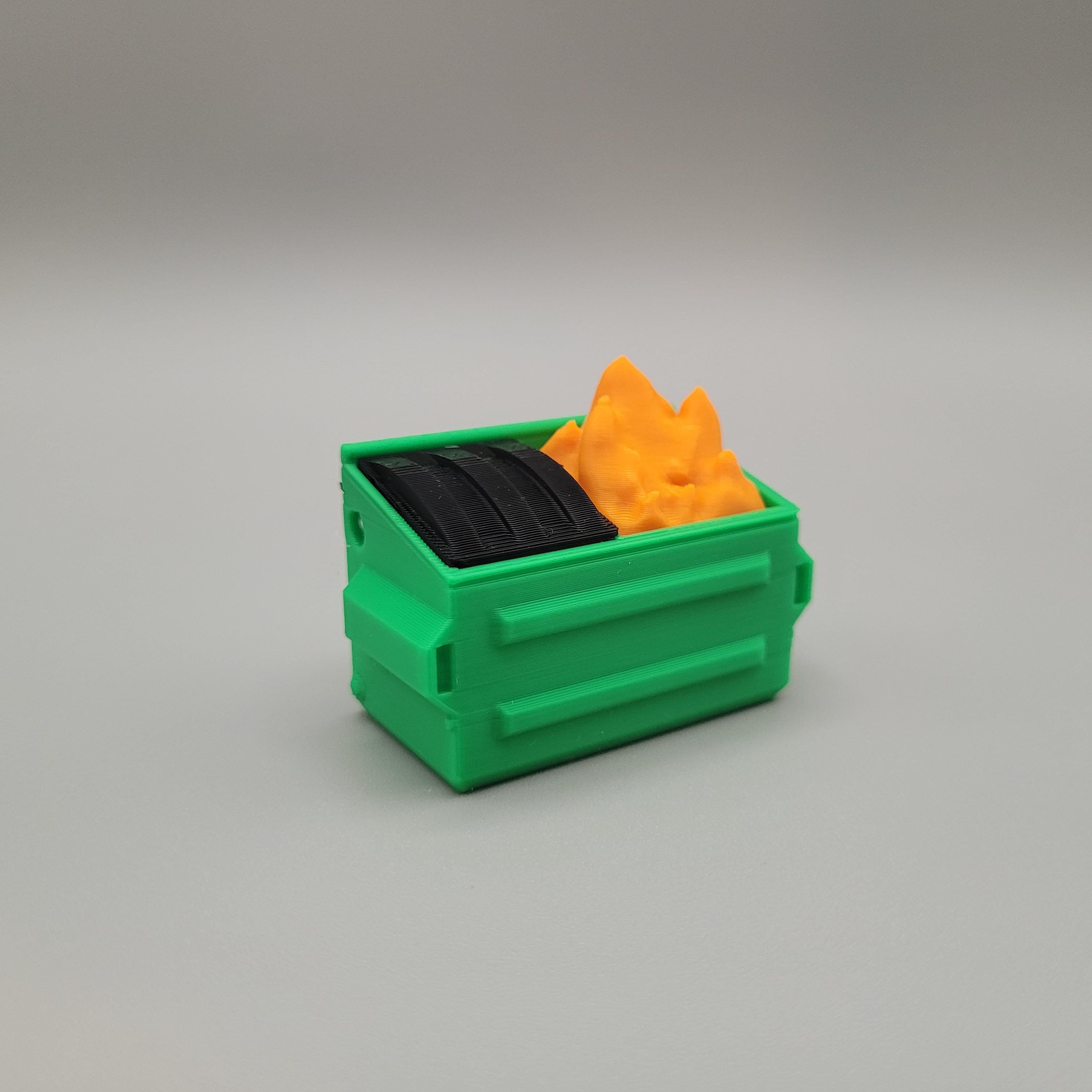 Dumpster Fire Fidget Clicker: 3D Printed Stress Relief Toy - Etsy