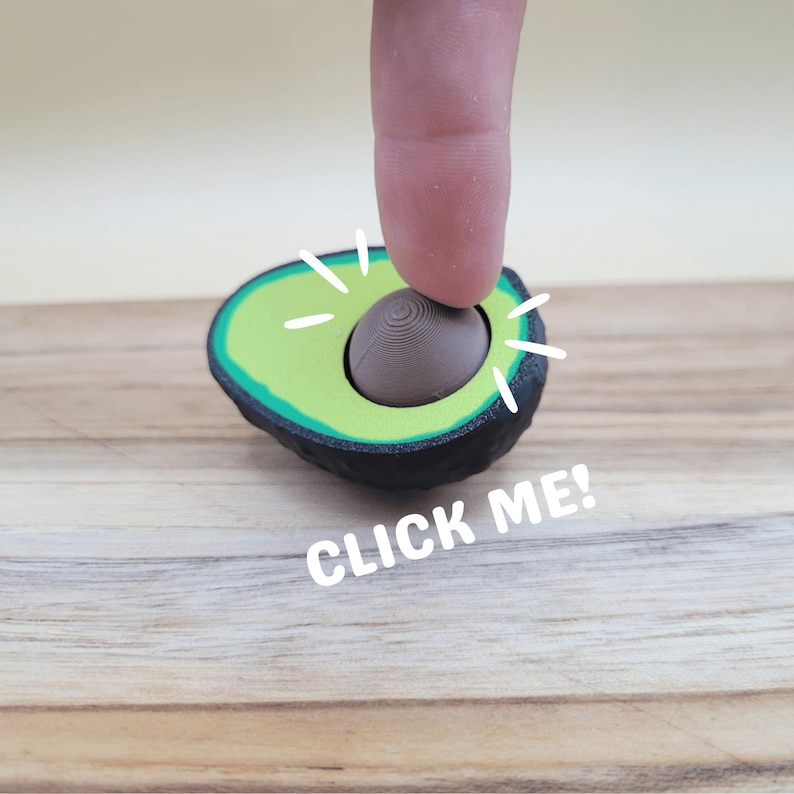 Avocado Fidget Clicker - Guac Your Stress Away With This 3d Printed ...