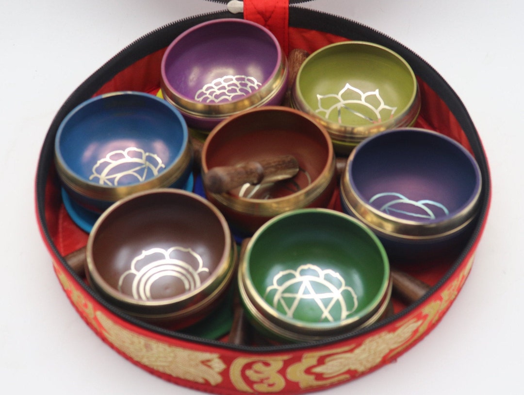 Set of 7 Color Singing Bowl-singing Bowl Set From Nepal- Best for ...