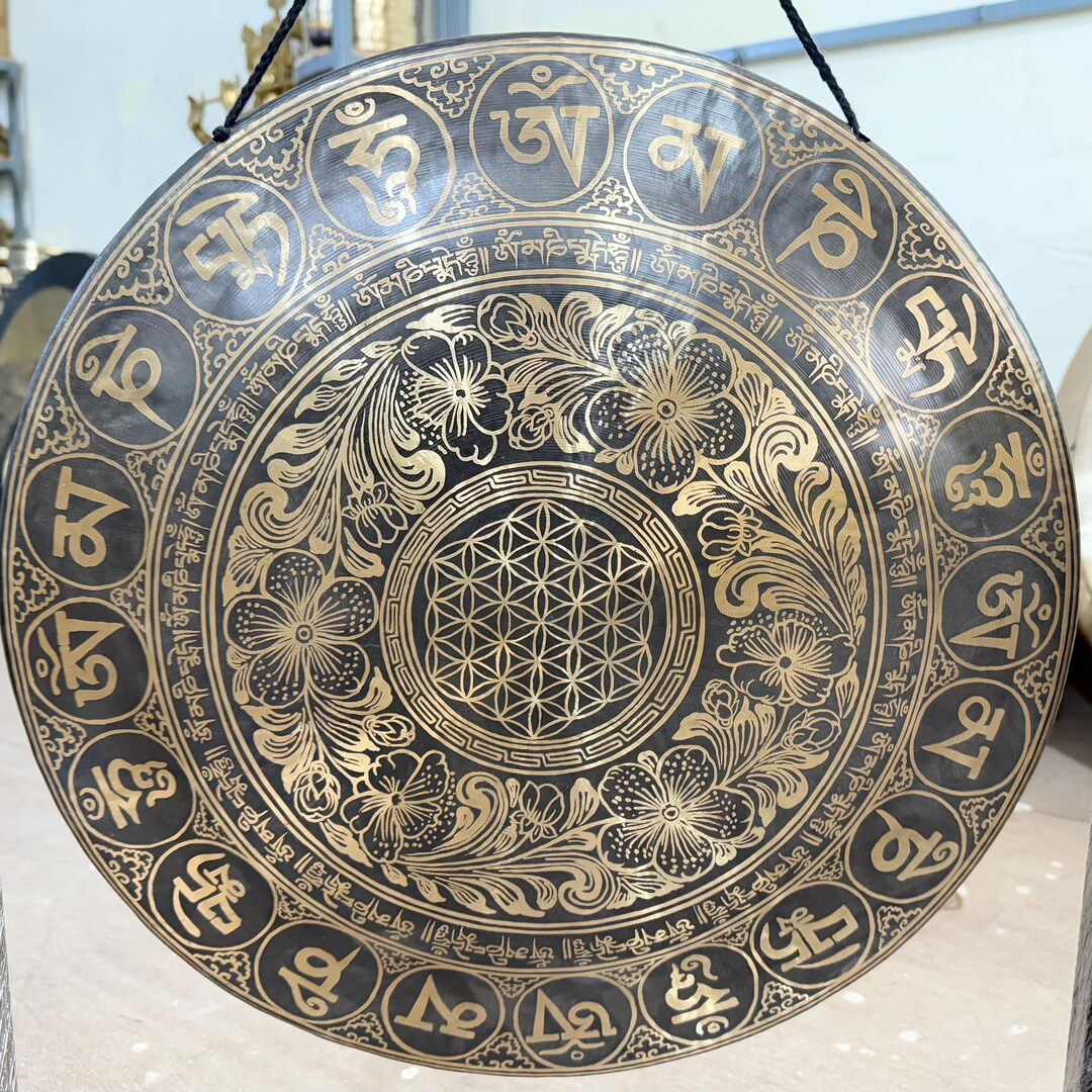 Handcrafted Tibetan Mantra Gong – Sound Healing Instrument - Etsy
