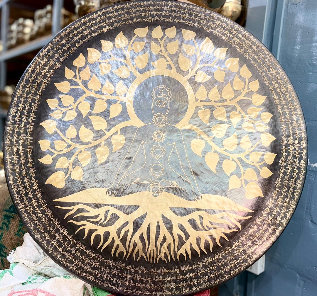 35cm to 100cm Meditating Yogi Gong- Adorned With Meditating Yogi ...