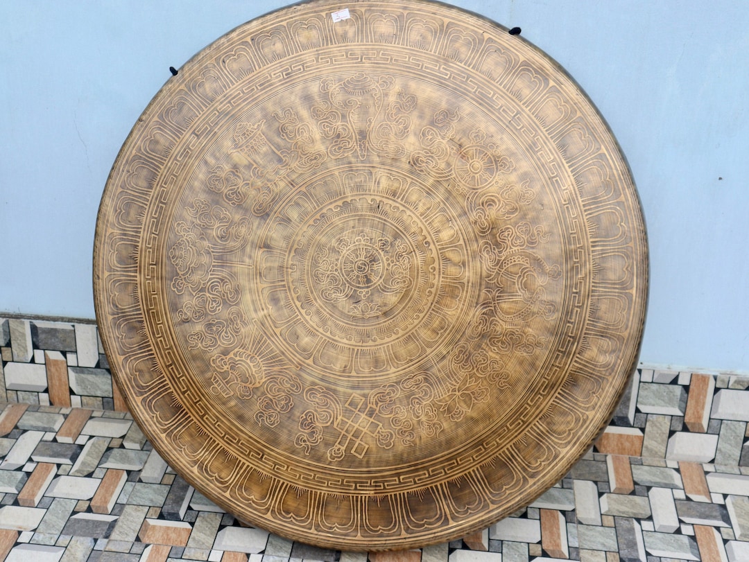 70 Cm Extra Large Mantra Craft Gong Temple Gong Meditation - Etsy