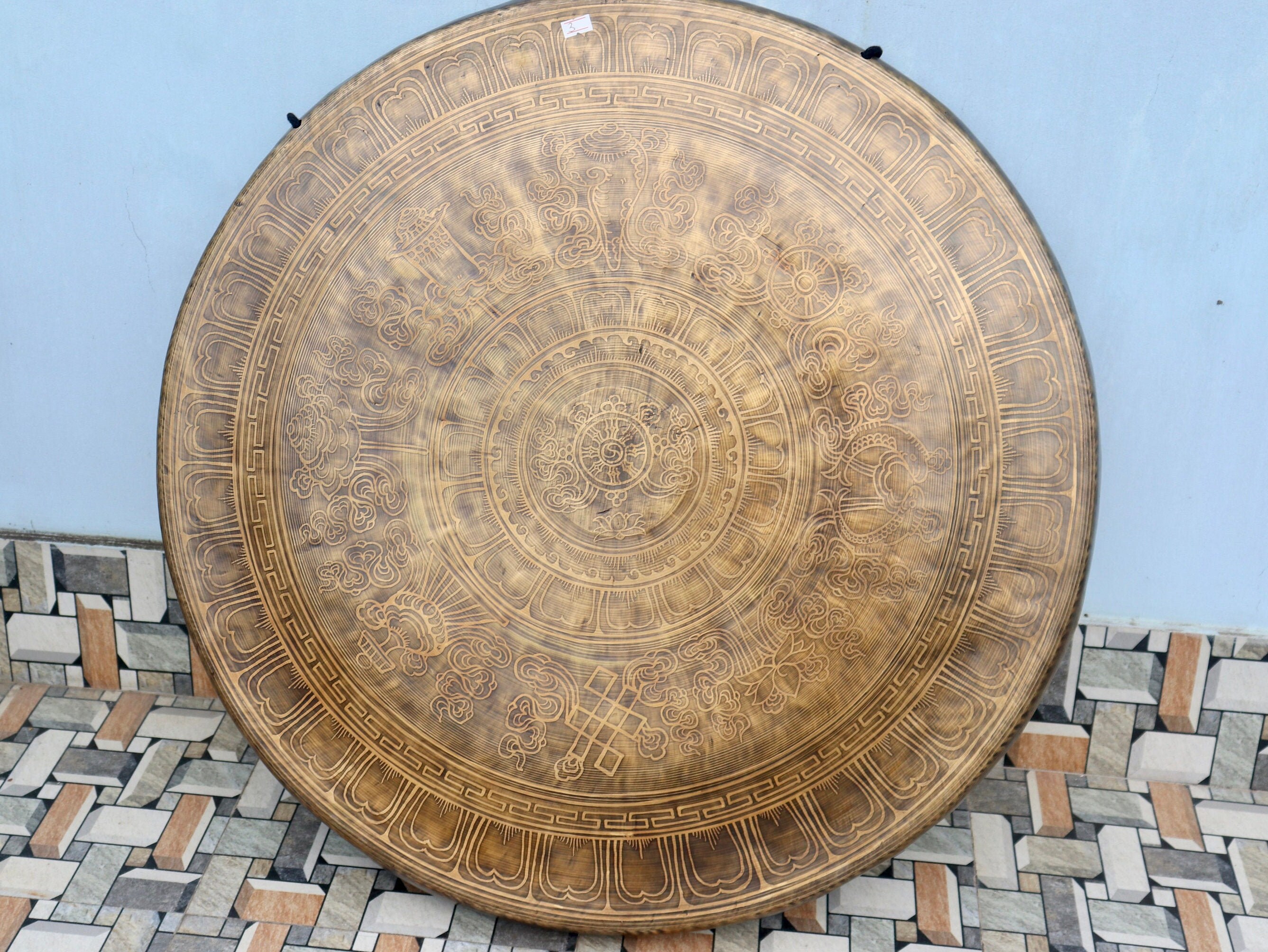 70 Cm Extra Large Mantra Craft Gong Temple Gong Meditation - Etsy