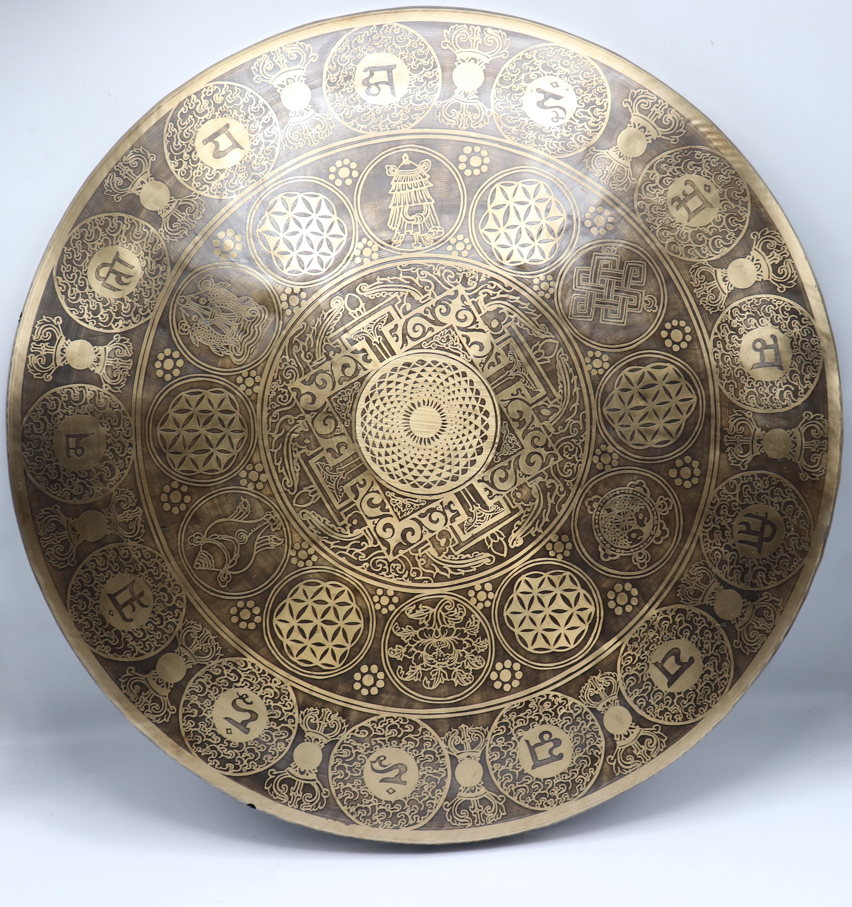 23 Inches Diameter Gong-hand Made Gong From Nepal-mantra - Etsy