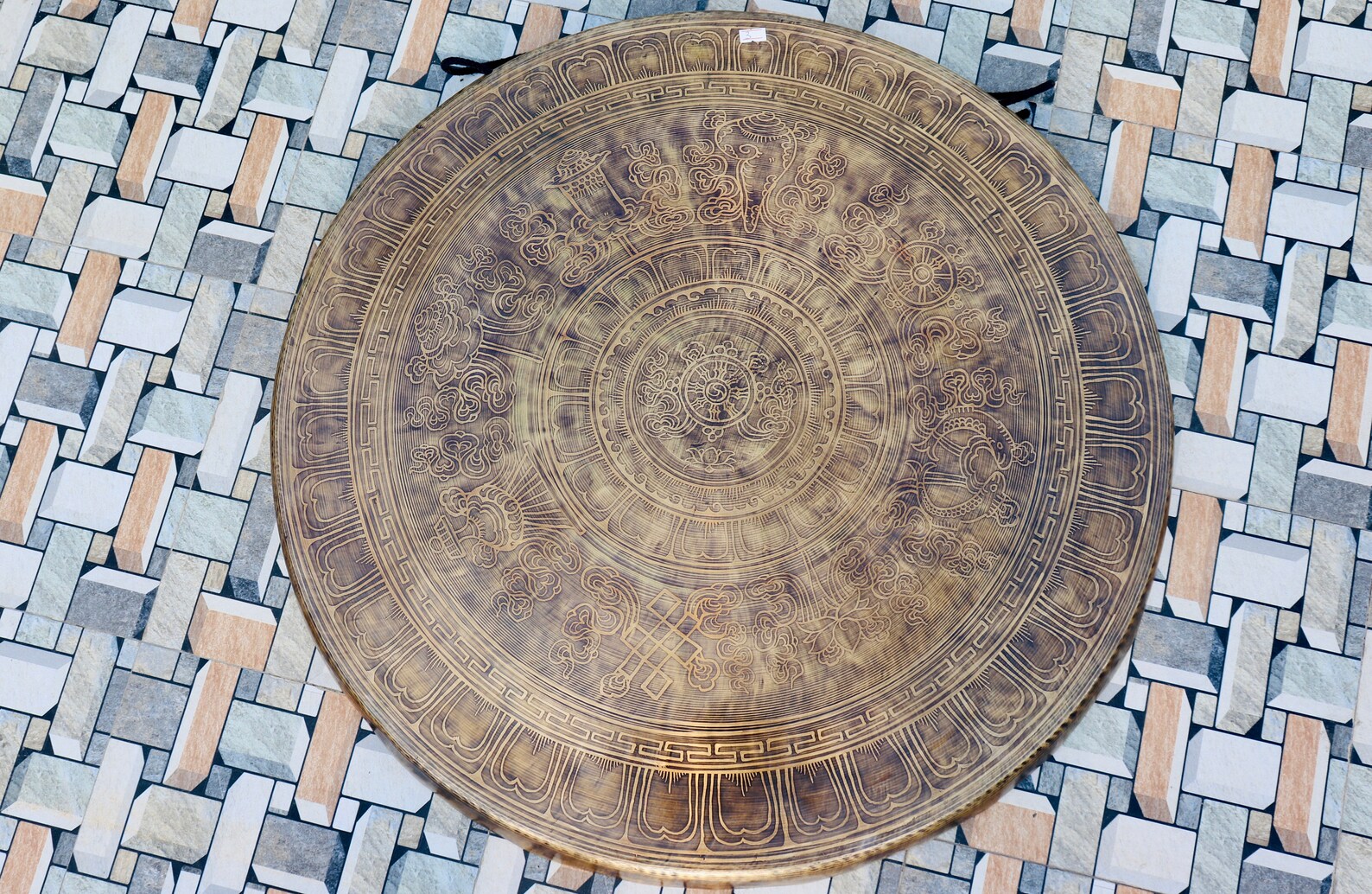 70 Cm Extra Large Mantra Craft Gong Temple Gong Meditation - Etsy