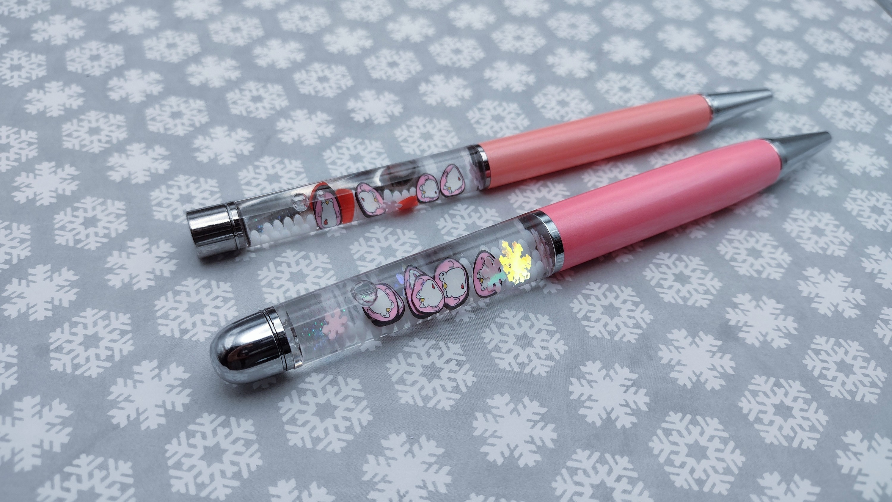 Penguins in Snow Float Pen - Etsy
