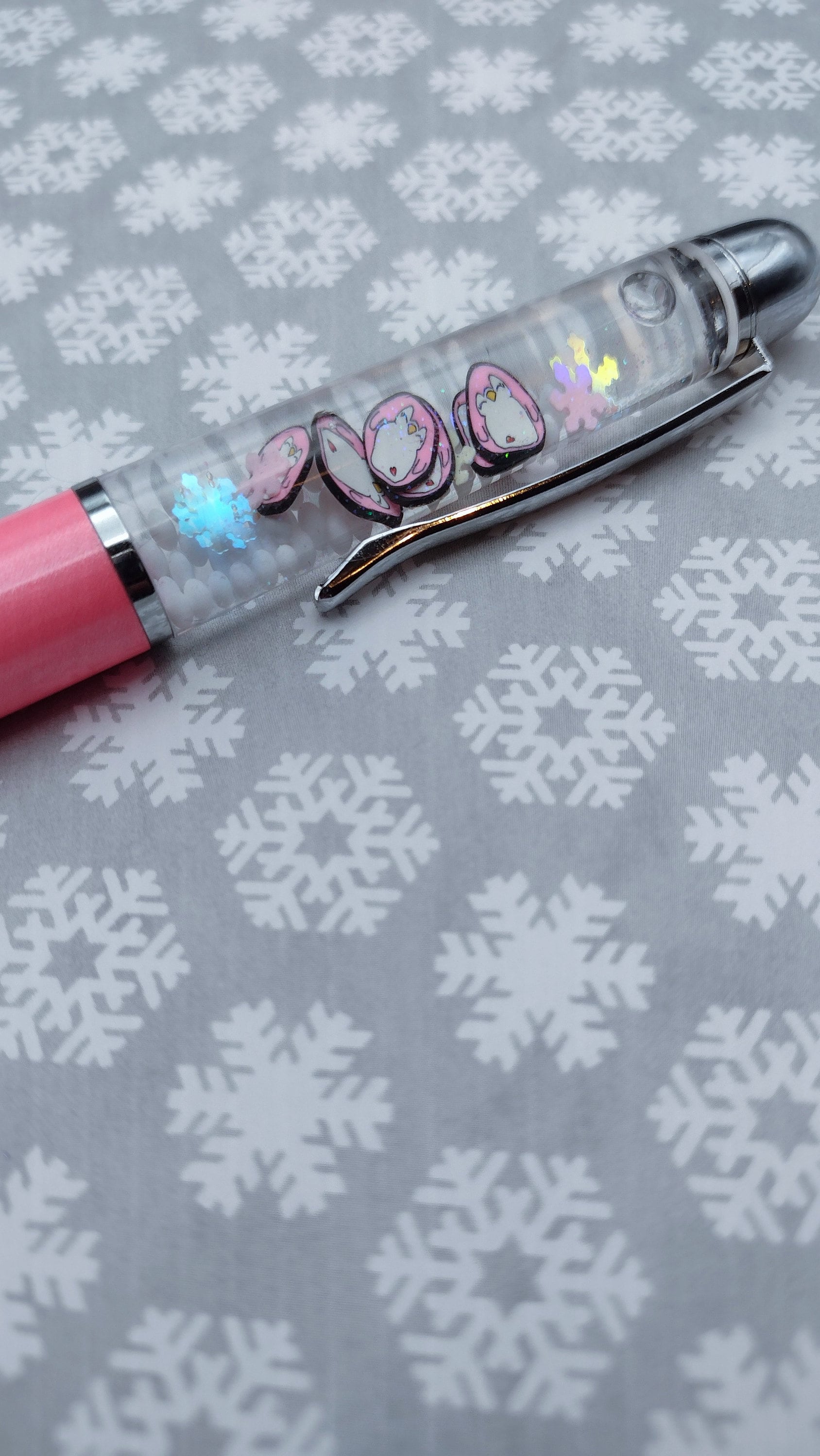 Penguins in Snow Float Pen - Etsy