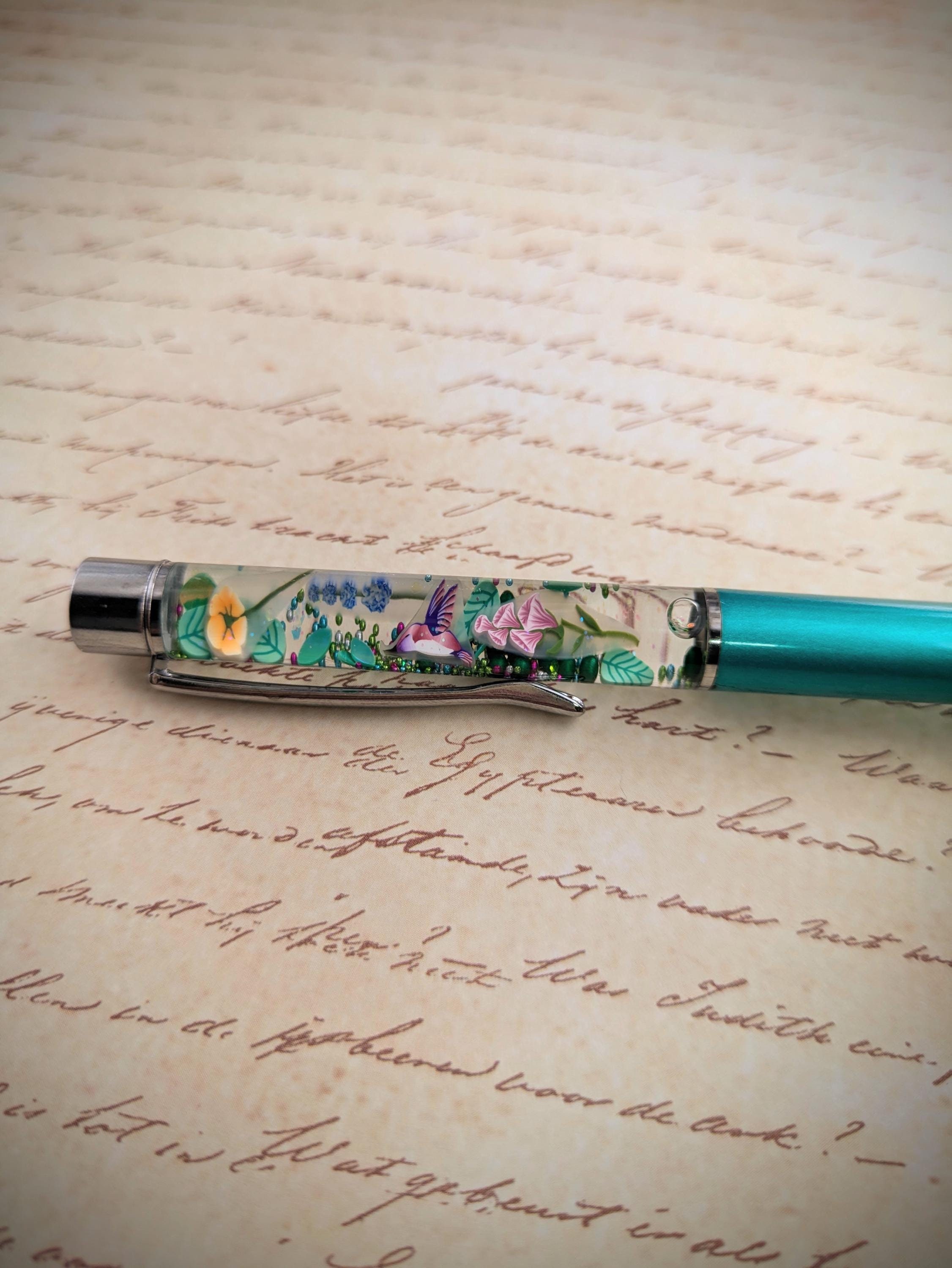 Hummingbird Float Pen (greens) - Etsy