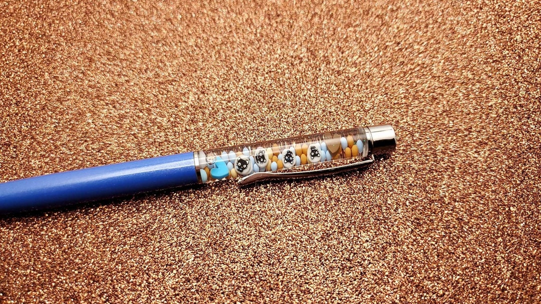Kawaii Black Cat Float Pen - Etsy