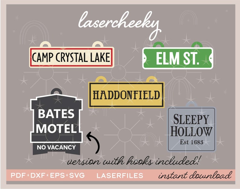 Scary Movie Signs SVG Horror Movie Signs Halloween Tree - Etsy Canada