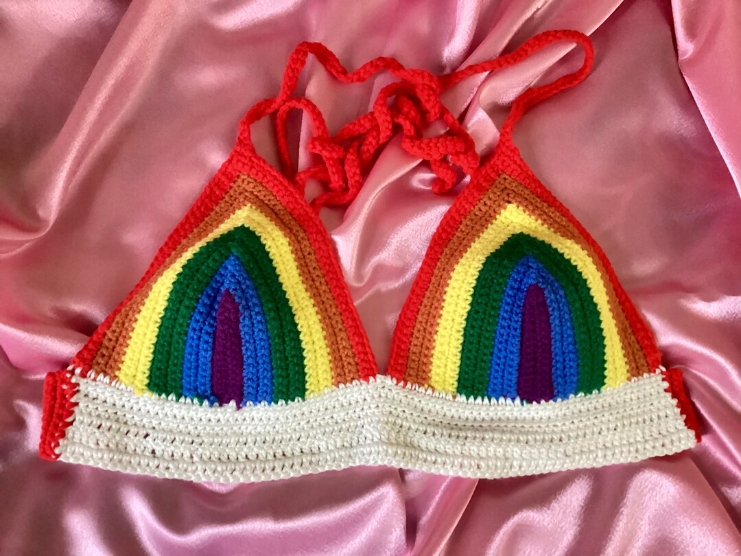 Pride Inspired Bralette|lgbtqia+/ Rainbow Bralette - Etsy