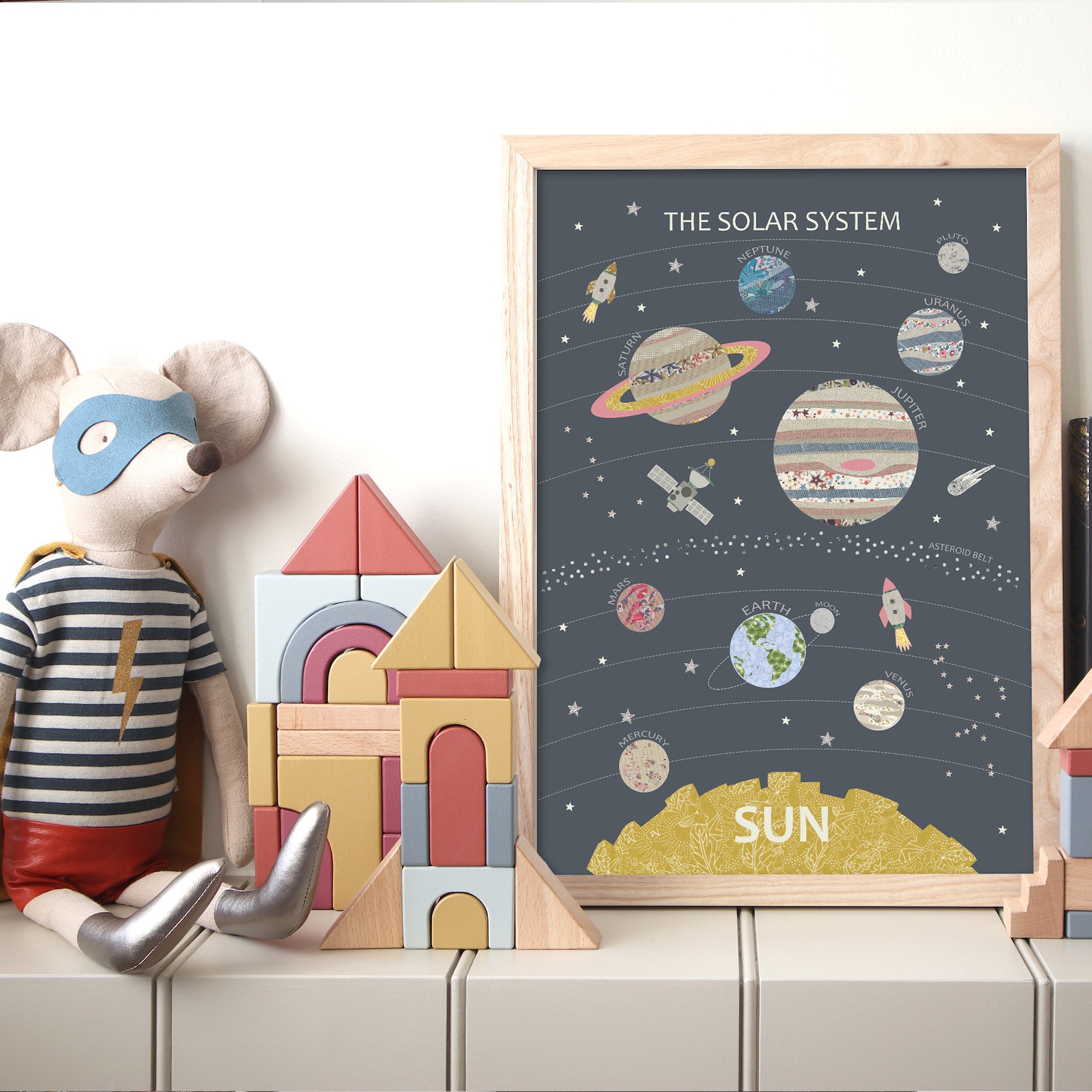 The Solar System - Print - Various Colours - Children's Print - Space ...