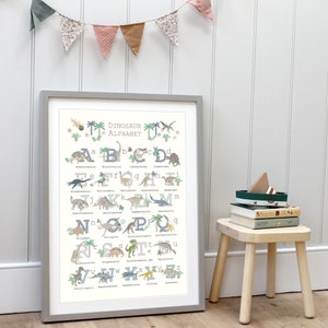 Dinosaur Alphabet - Various Colours - Dinosaur Decor - Dinosaurs ...