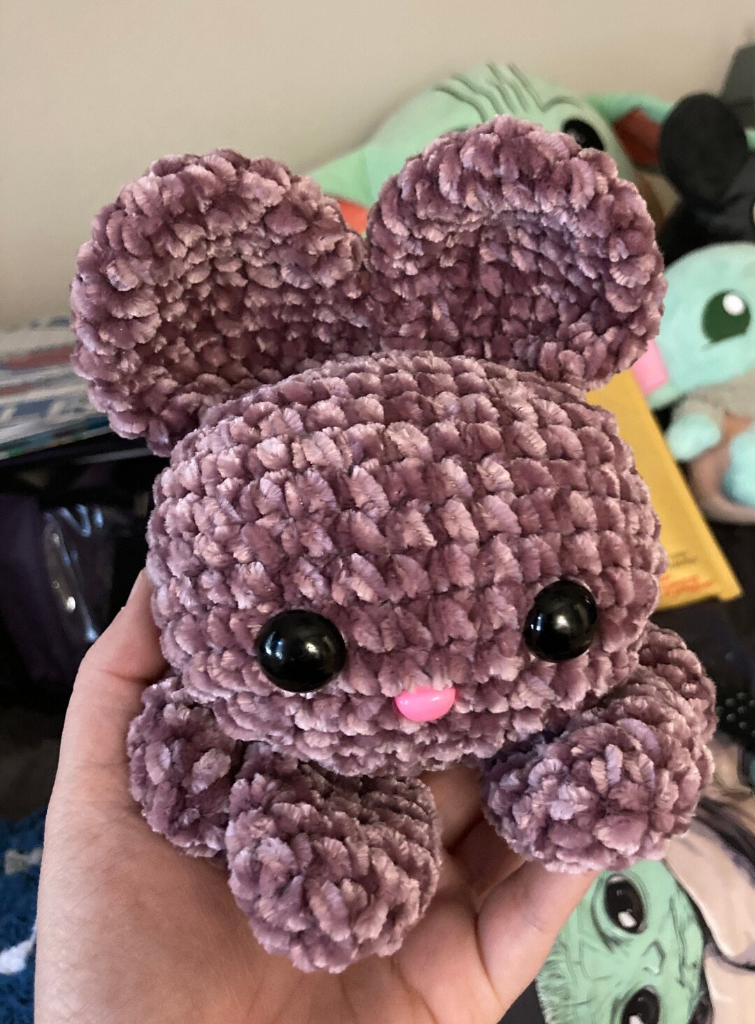 Crochet Velvety Cube Bunny - Etsy