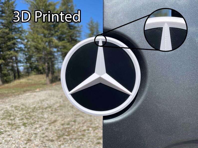 Rear Door Tailgate Mercedes-benz Sprinter VAN 2007+ Custom Star Emblem ...