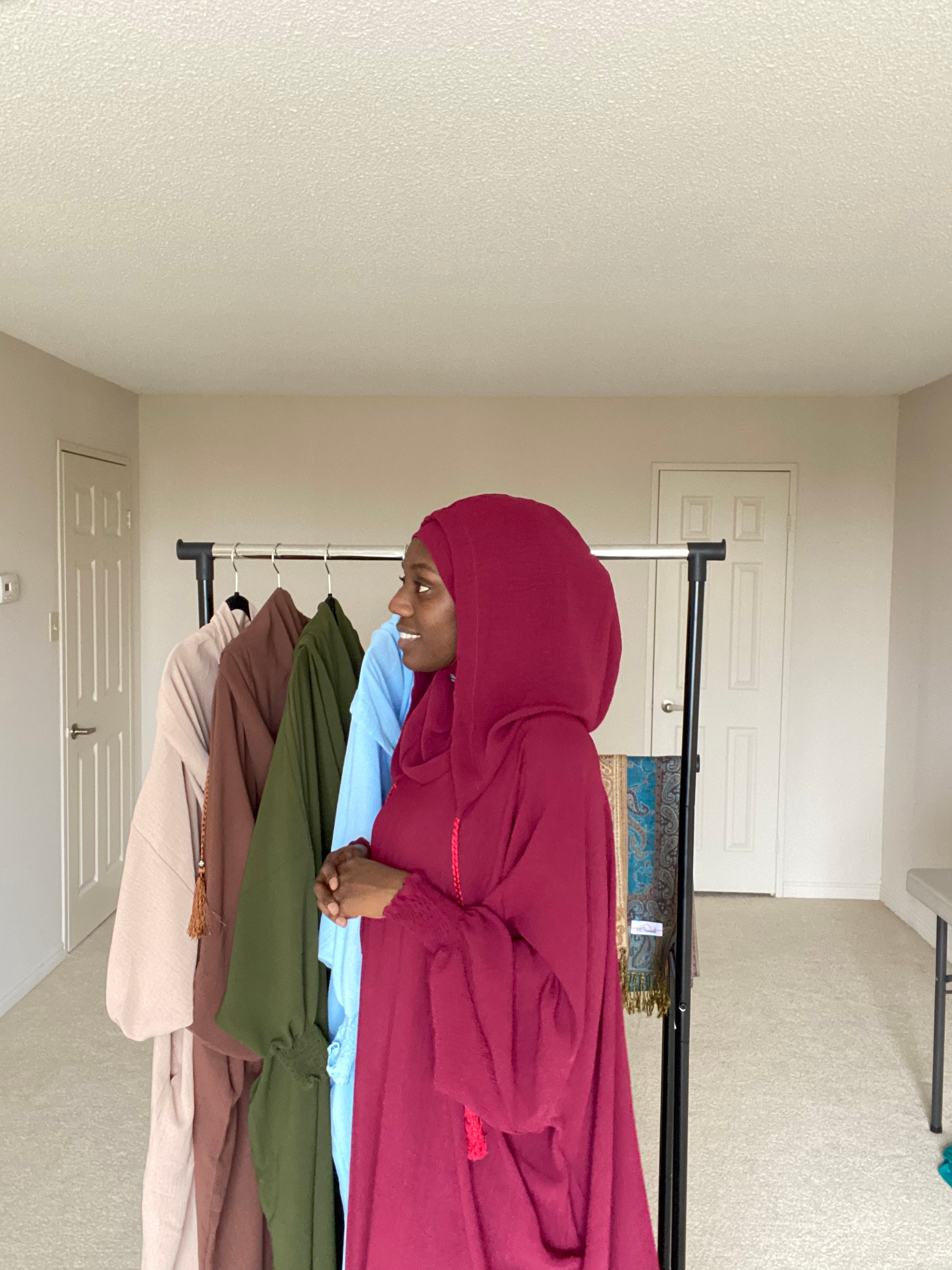 Ultra Modern One Piece DOUBLE HOODED Prayer Dress Perfect for Umra Home ...