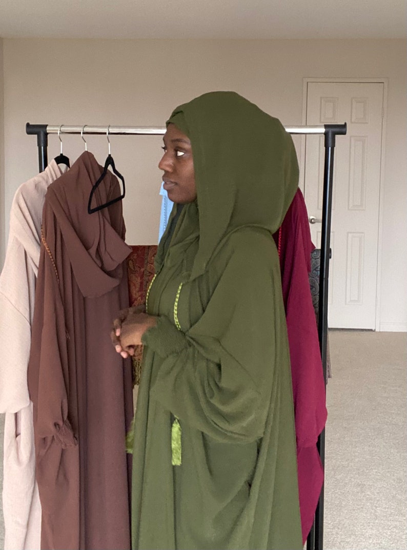 Ultra Modern One Piece DOUBLE HOODED Prayer Dress Perfect for Umra Home ...