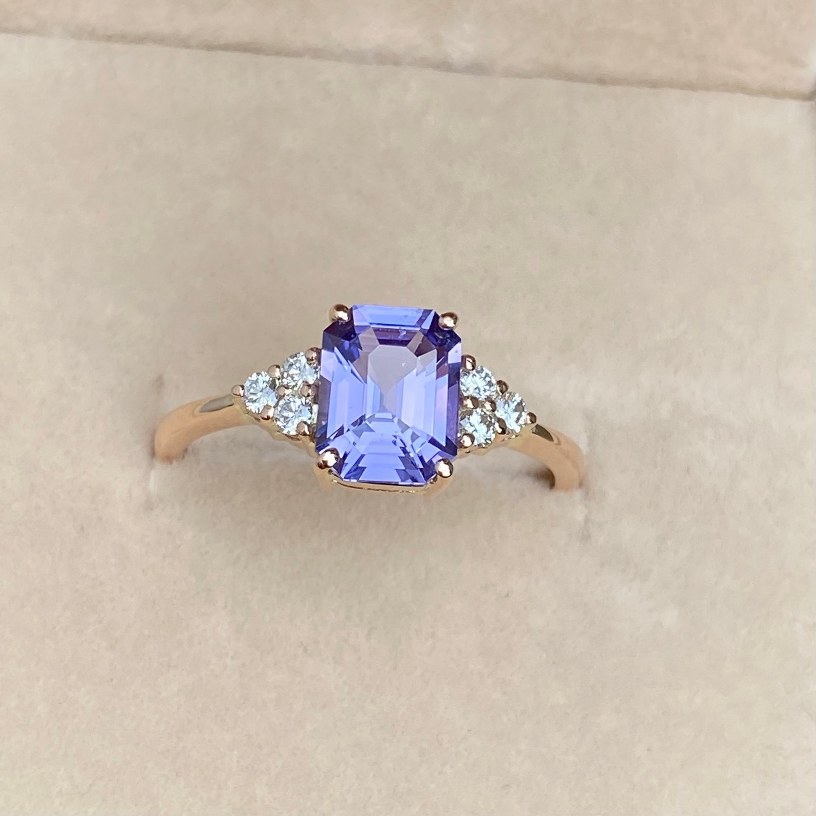 Lavender Sapphire Ring ,purple Sapphire Ring , Ceylon Sapphire ...