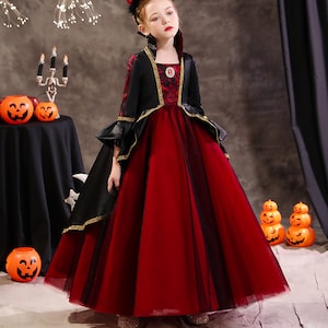 Halloween Dress Girlhalloween Clothing Halloween Black Dress | Etsy