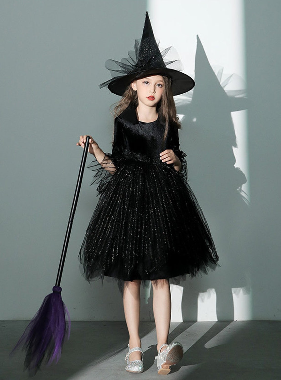 Halloween Dress Girlhalloween Clothing Halloween Black Dress | Etsy