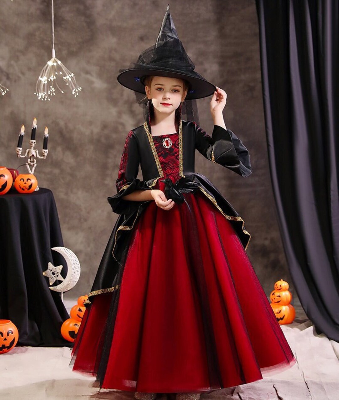 Halloween Dress Girlhalloween Clothing Halloween Black Dress - Etsy