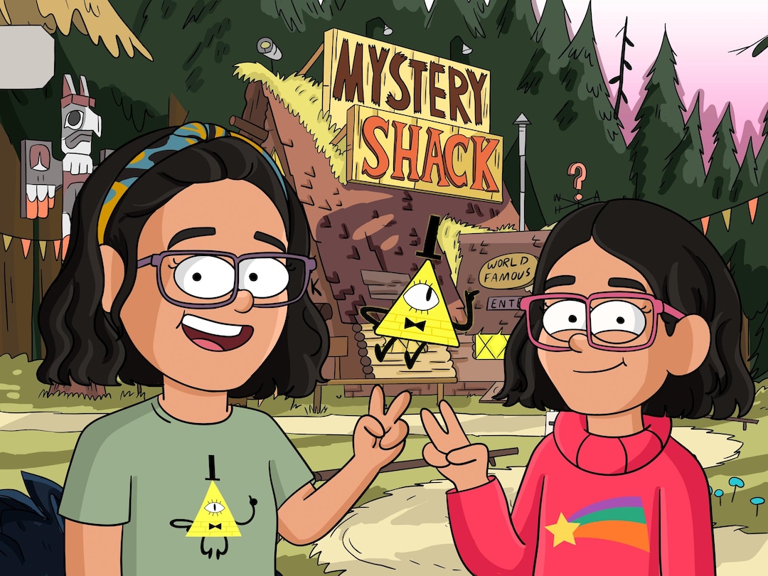 Custom Gravity Falls Portrait Style, Personalized Family Portrait Art ...