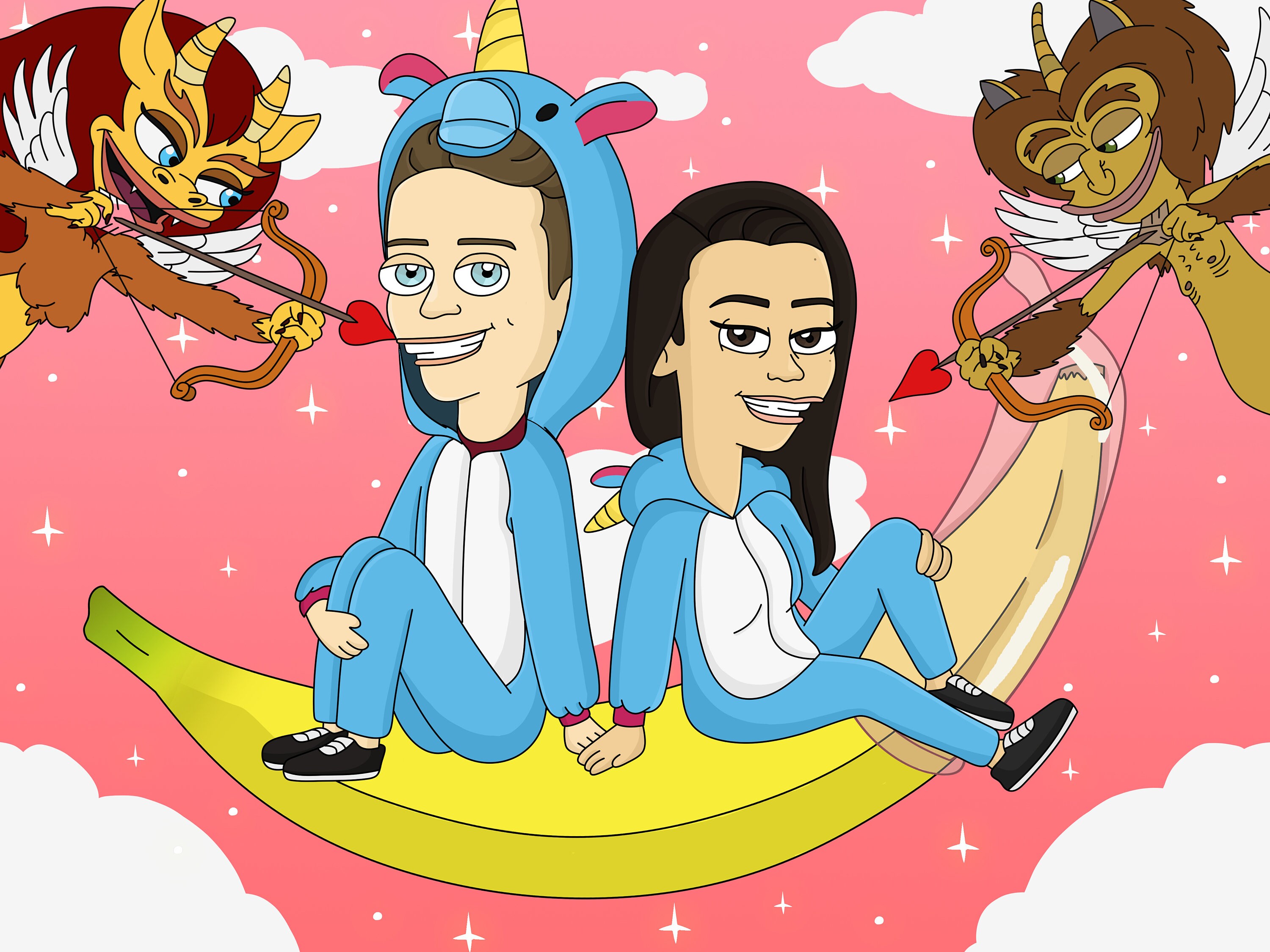 BIG MOUTH Personalized Portrait Big Mouth Cartoon Big Mouth | Etsy