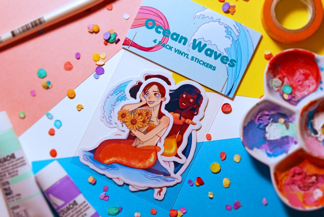 Ocean Waves | Sticker Pack - Etsy