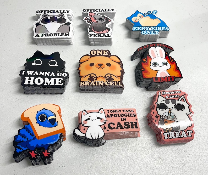 Custom Die Cut Vinyl Stickers | Waterproof Gloss Matte (ships Next Day ...