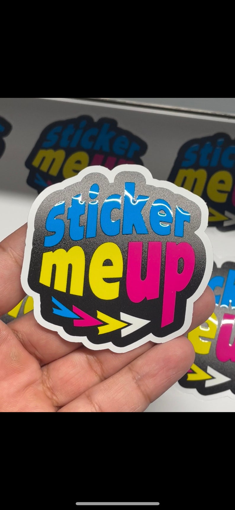 Custom Embossed Stickers | Raised 3D Logo Vinyl, Waterproof Business ...