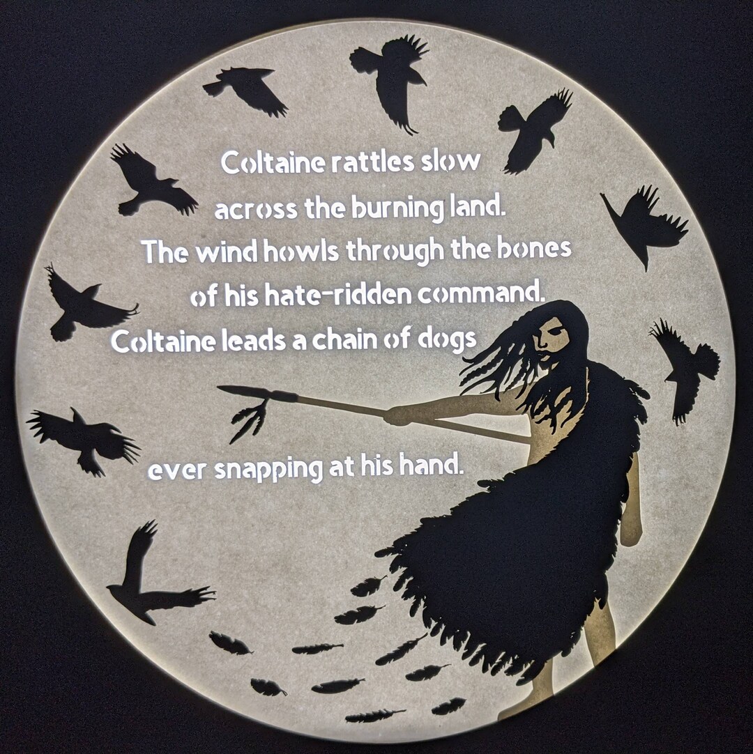 Malazan Book of the Fallen - Coltaine Inspired Paper Cut Light Box - Etsy