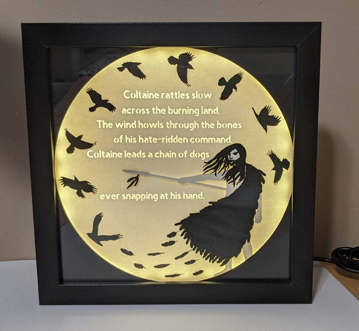 Malazan Book of the Fallen Coltaine Inspired Paper Cut Light Box - Etsy