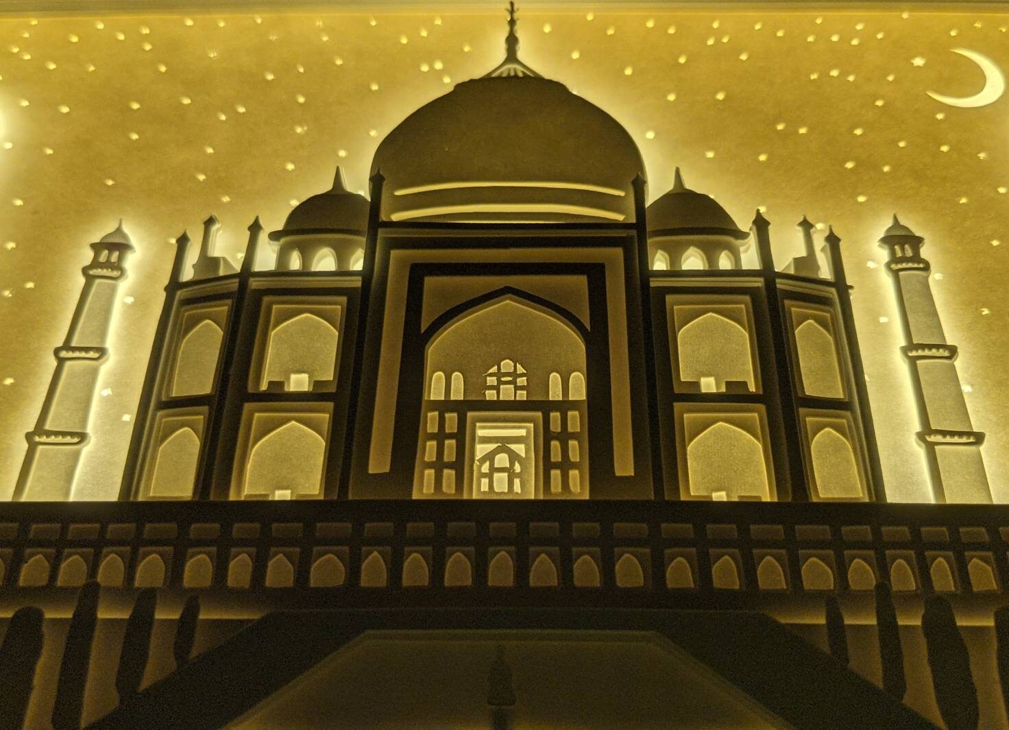 Taj Mahal - Indian Architecture Paper Cut Light Box / Shadow Box - Etsy