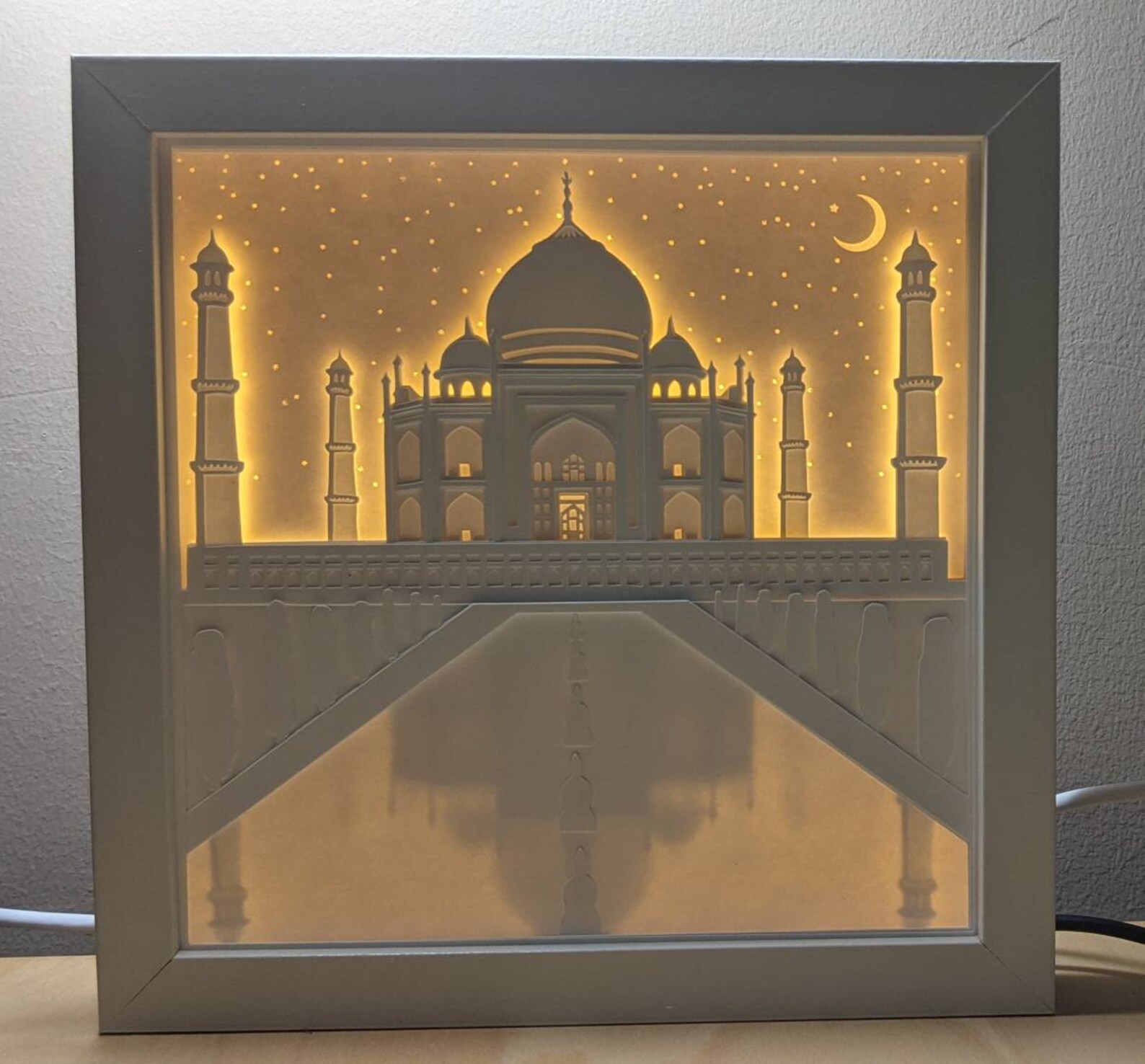 Taj Mahal - Indian Architecture Paper Cut Light Box / Shadow Box - Etsy