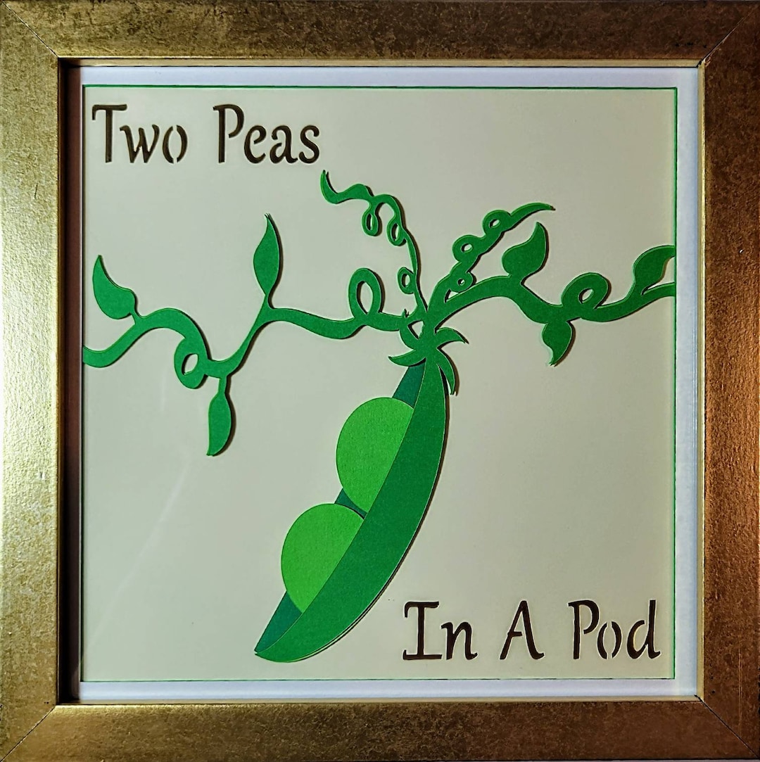 Two Peas in a Pod Romantic Couples Colorful Paper Wall Art - Etsy