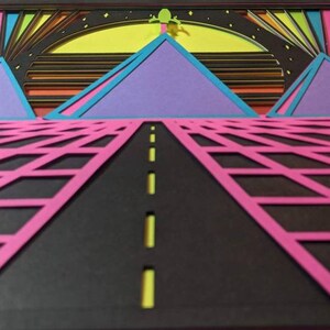 Synthwave / Outrun / Retrowave / Vaporwave Pyramids - Colorful Layered ...