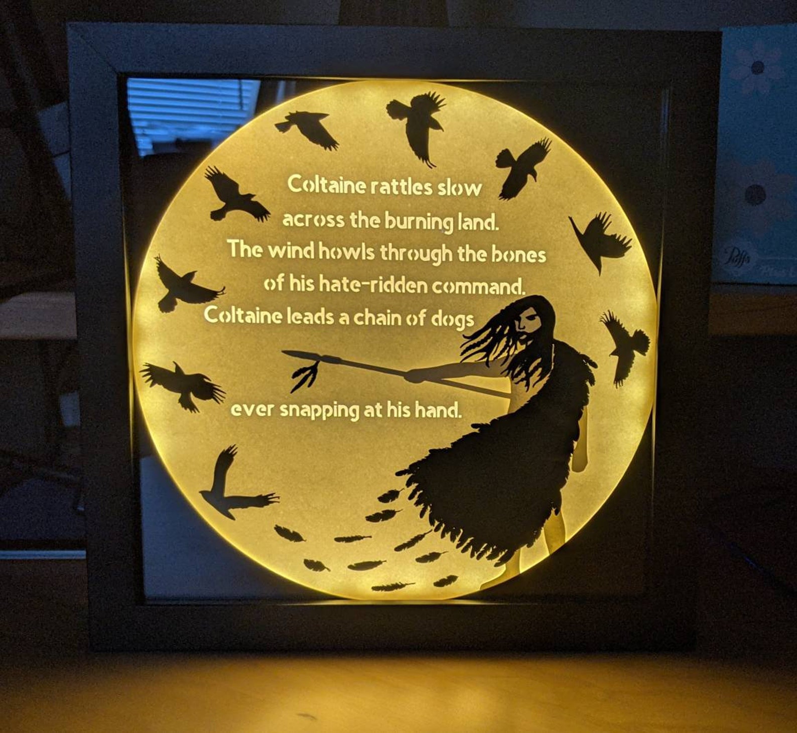 Malazan Book of the Fallen Coltaine Inspired Paper Cut Light Box - Etsy