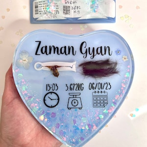 Resin Baby Keepsake, Baby Detail Frame, Umbilical Ornament, New Baby ...