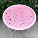 Pink Candy Table, Pink Coffee Table, Epoxy Side Table - Etsy