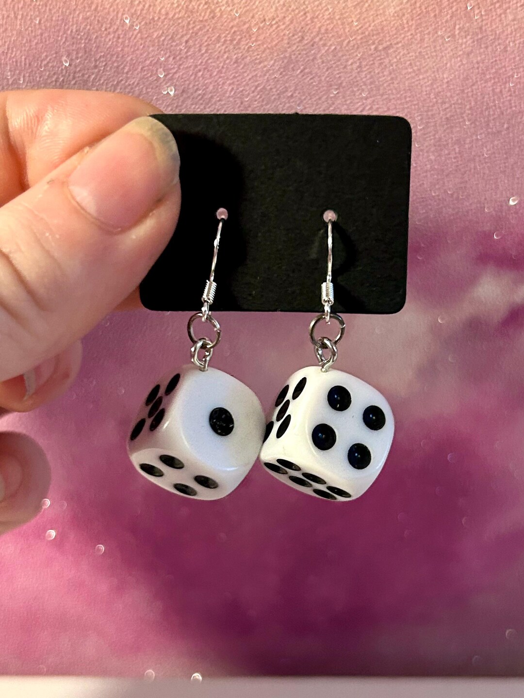 Dice Earrings, Unusual Costume Jewellery, Cute Novelty Gift - Etsy