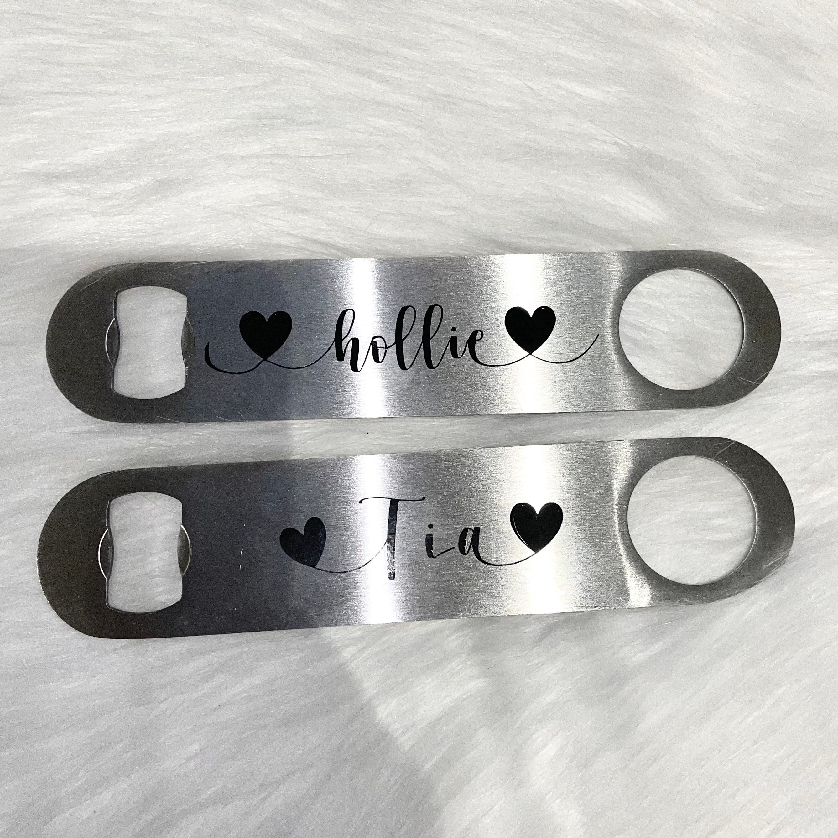 Personalised Bar Blade, Custom Name Bottle Opener, Bar Accessories ...