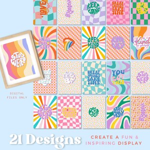 Groovy Kids - Printable Wall Art Set | Homeschool Poster Bundle | 21 ...