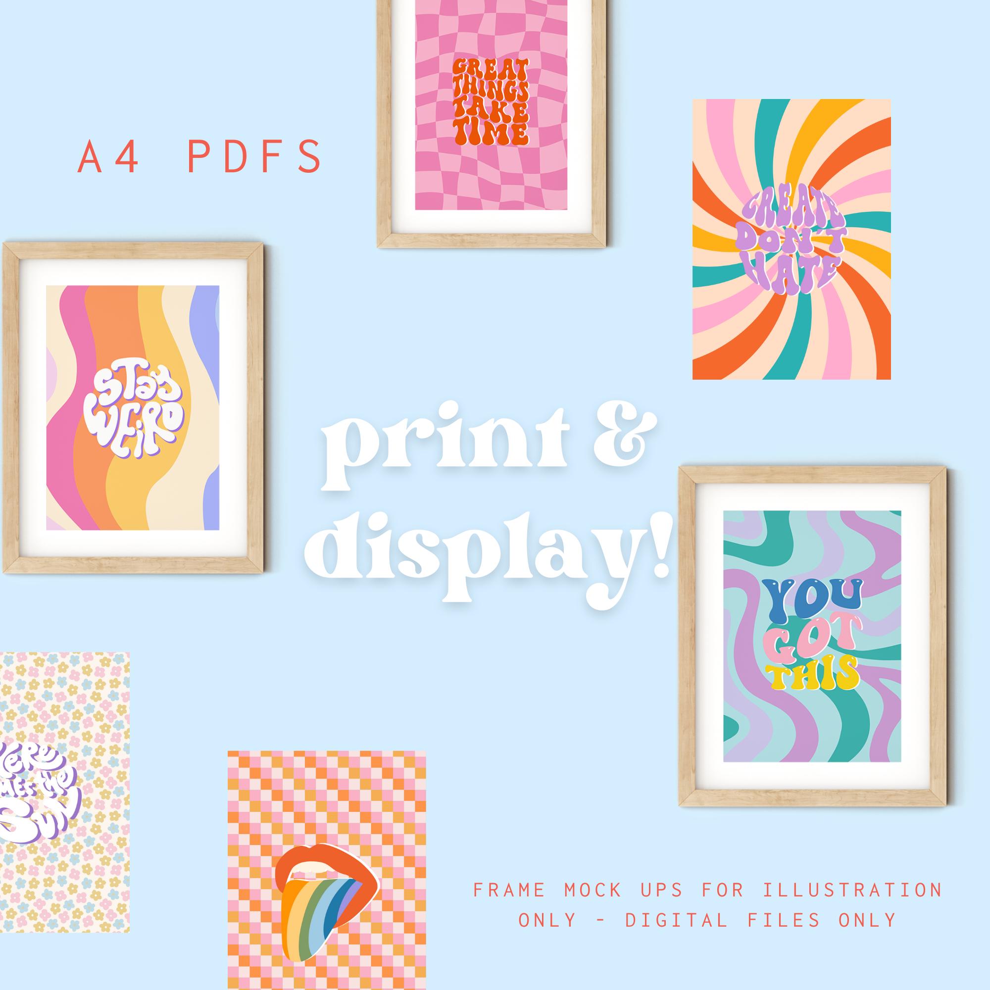 Groovy Kids - Printable Wall Art Set | Homeschool Poster Bundle | 21 ...