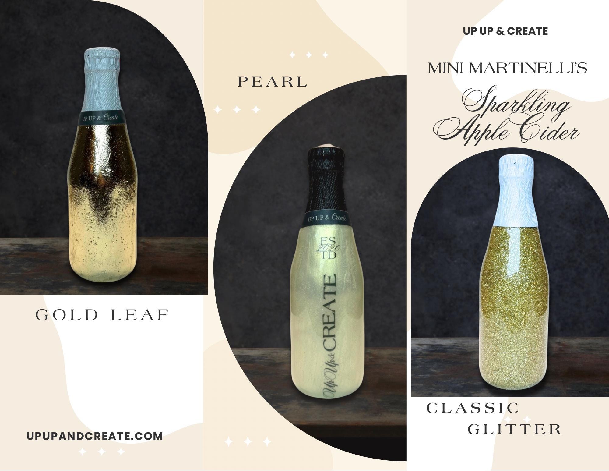 Custom Mini Sparkling Cider Bottle - the Original Shedless Glitter ...
