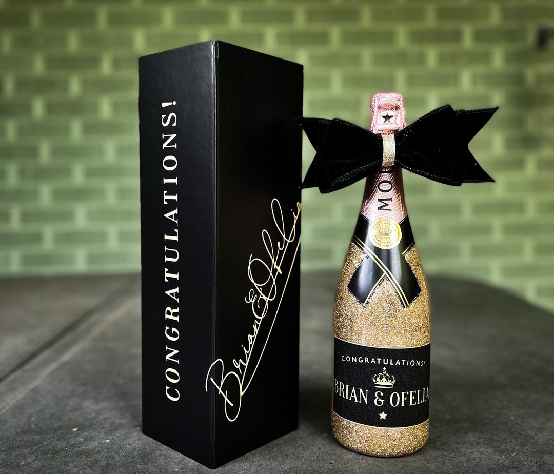 Personalized Champagne Gift Box BOX ONLY Custom Veuve Box, Custom Wine ...
